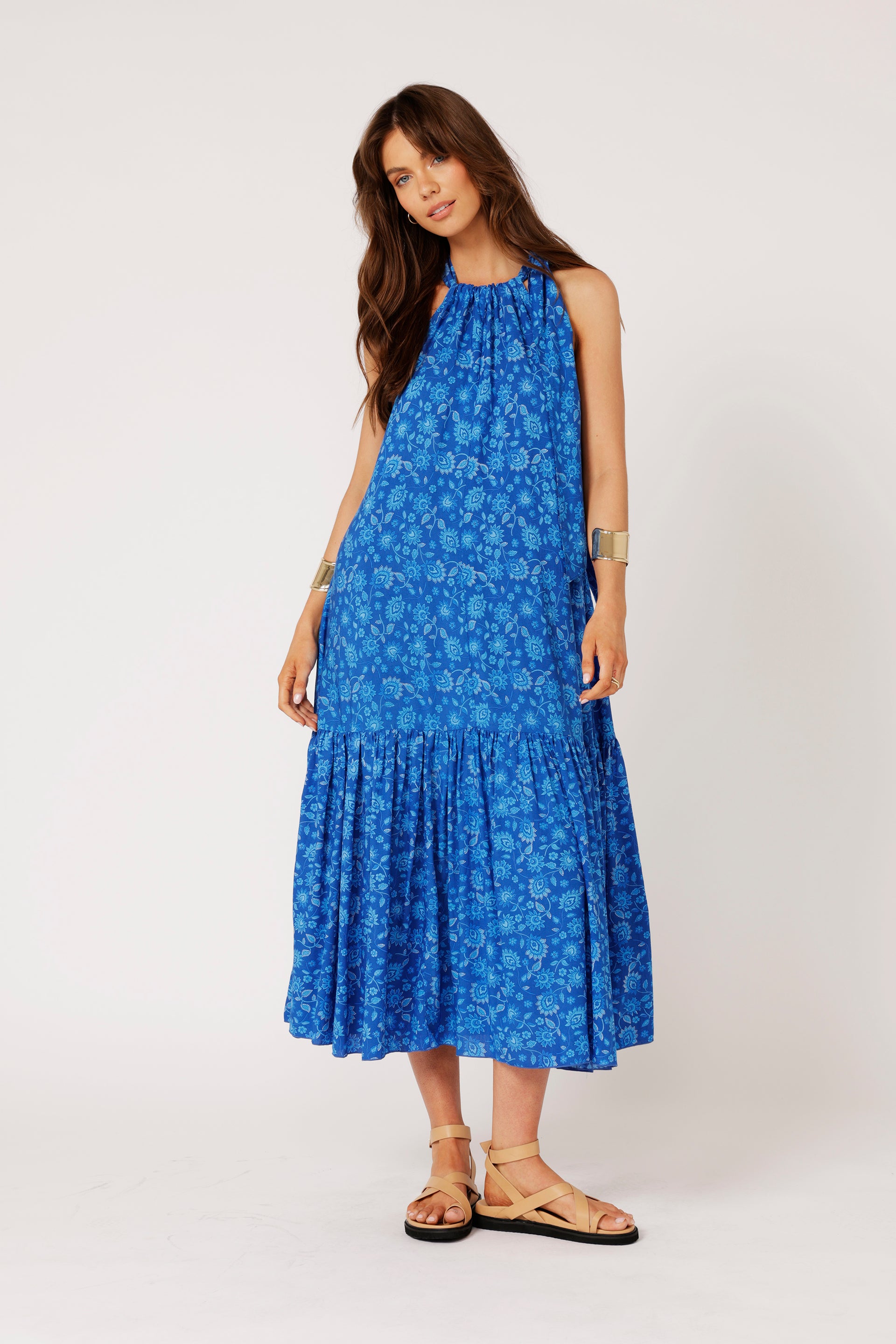Saffron Road | Resort Dress | Maxi Dress | Blue Hawaii